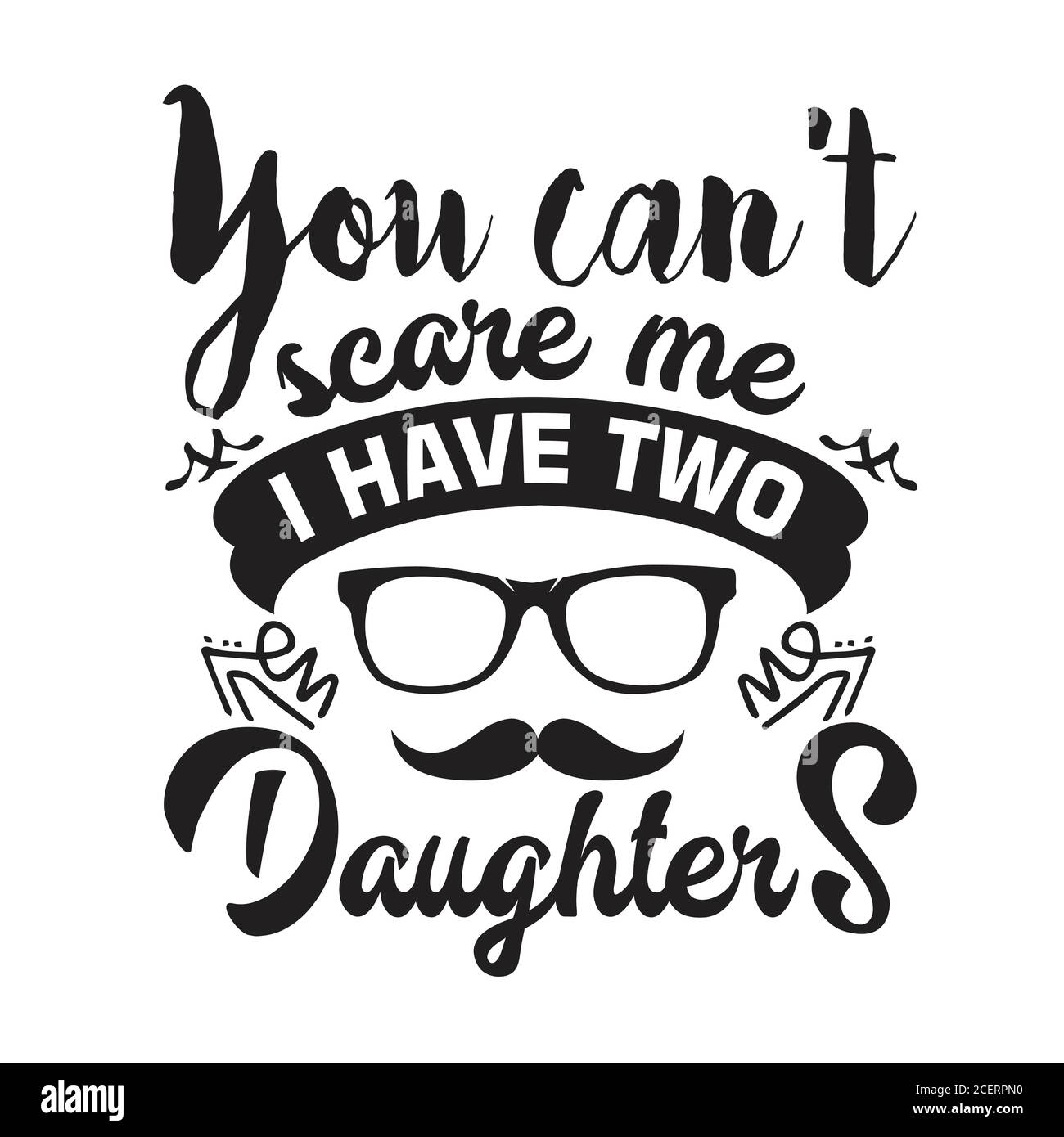 Family with two daughters Stock Vector Images - Alamy