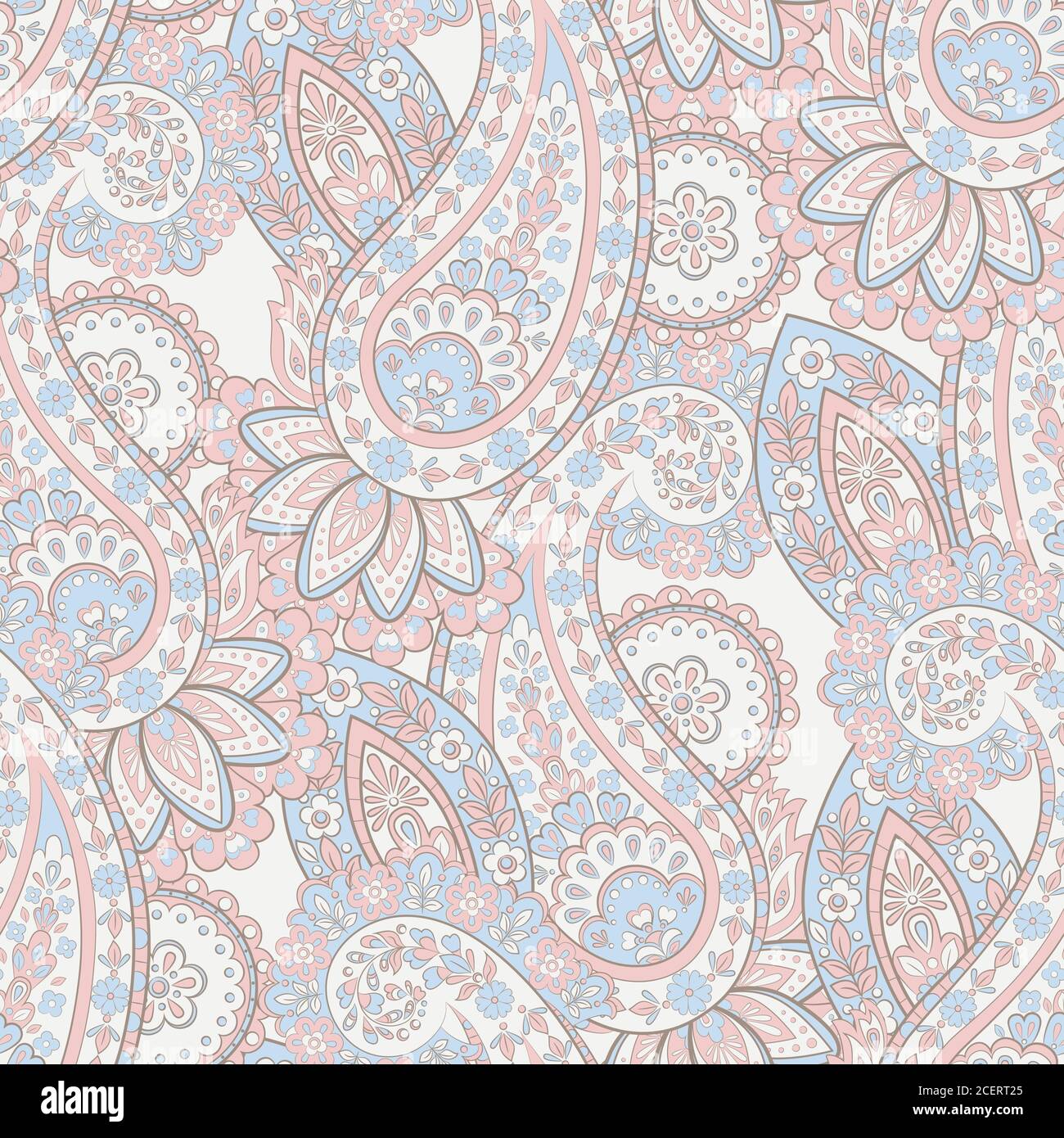 Seamless Paisley pattern. Floral vector illustration Stock Vector Image ...