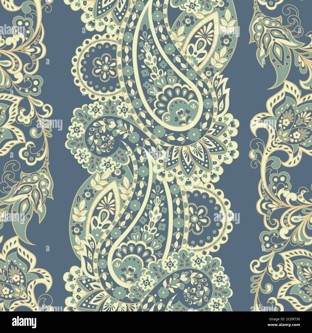 Indian floral paisley medallion Stock Vector Images - Alamy