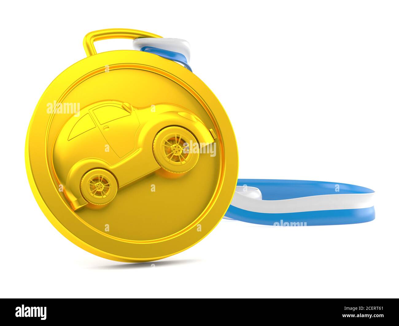 Car medal isolated on white background Stock Photo - Alamy