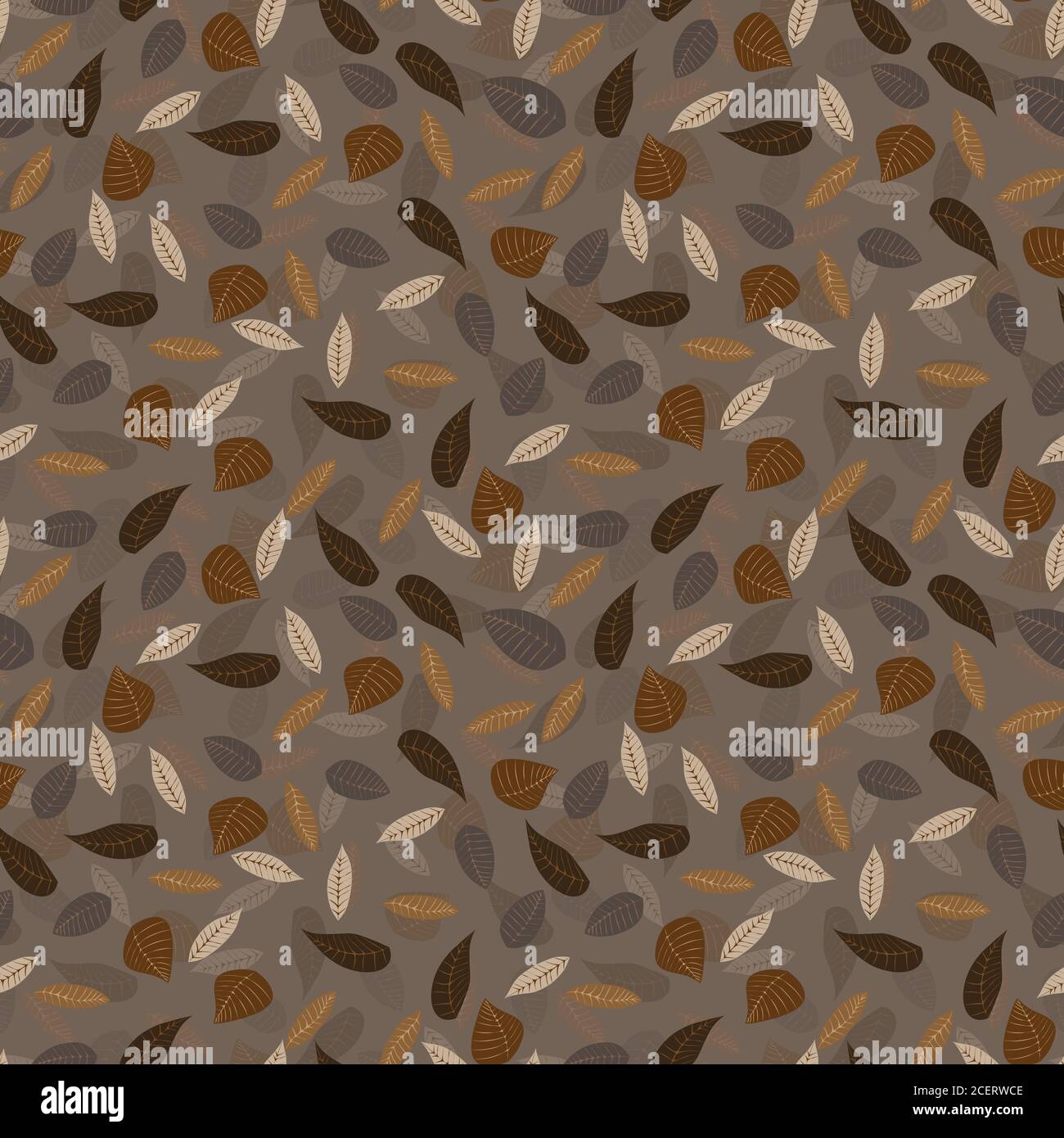 Autumn leaves pattern abstract repeating fall leaf Stock Vector Images ...