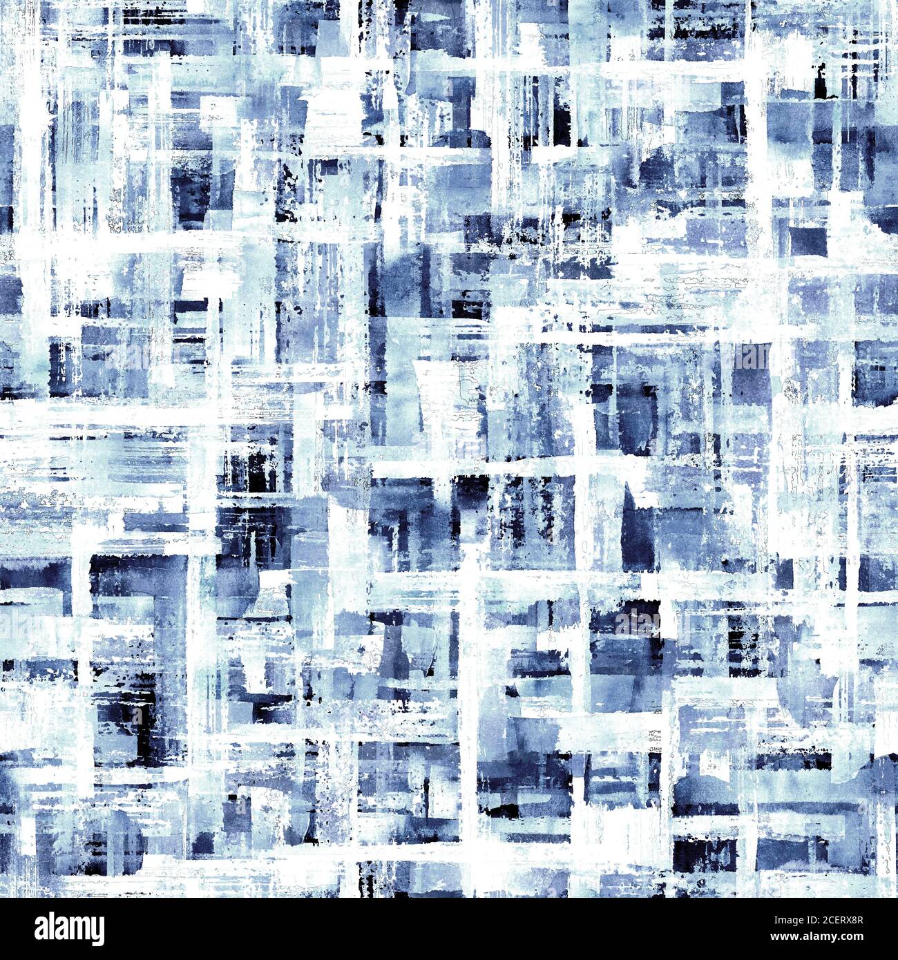 Abstract grunge cross geometric shapes contemporary art blue color ...