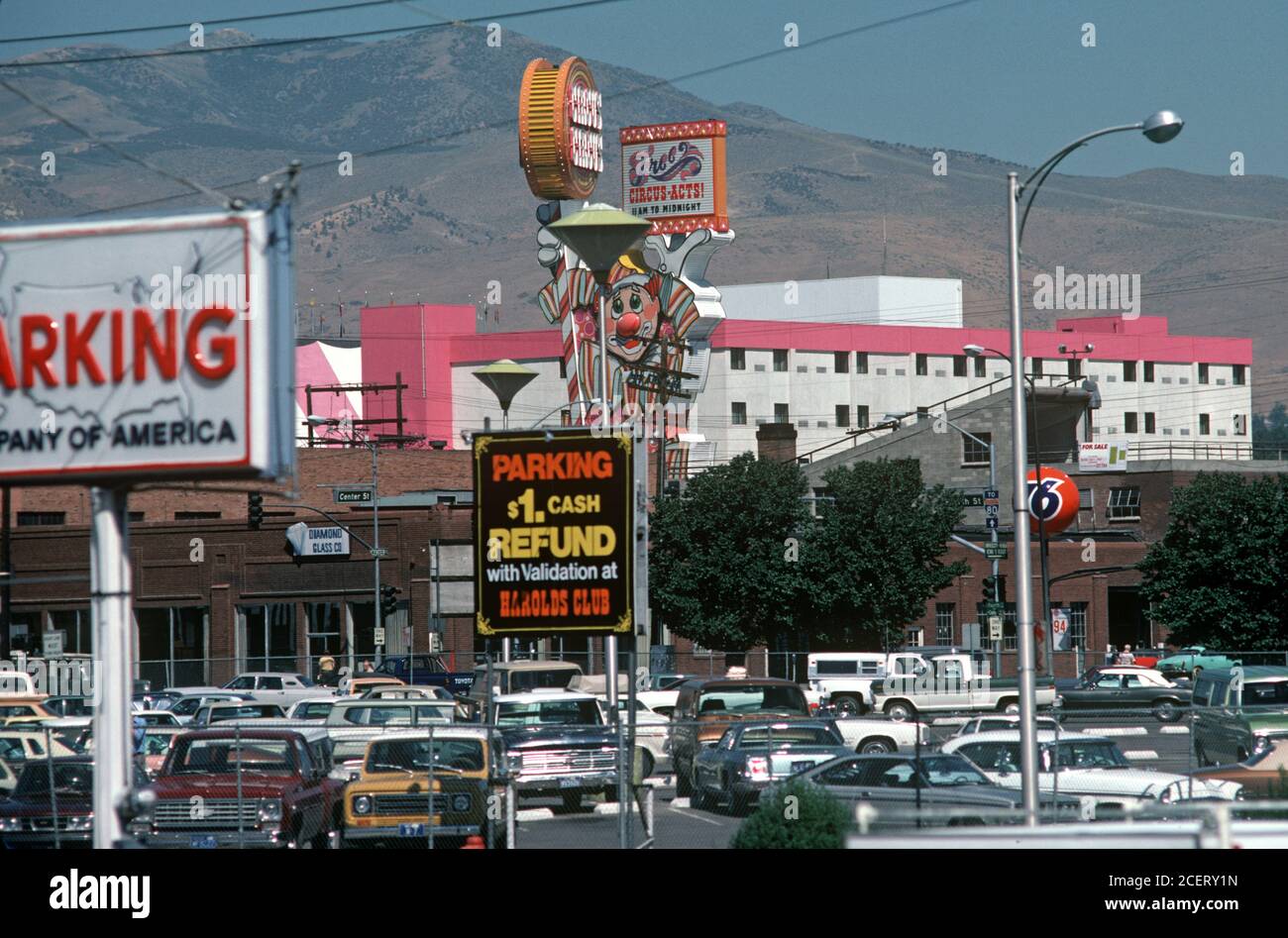 APPROACHING RENO ON AMTRAK TRAIN, NEVADA, USA, 1970s Stock Photo - Alamy