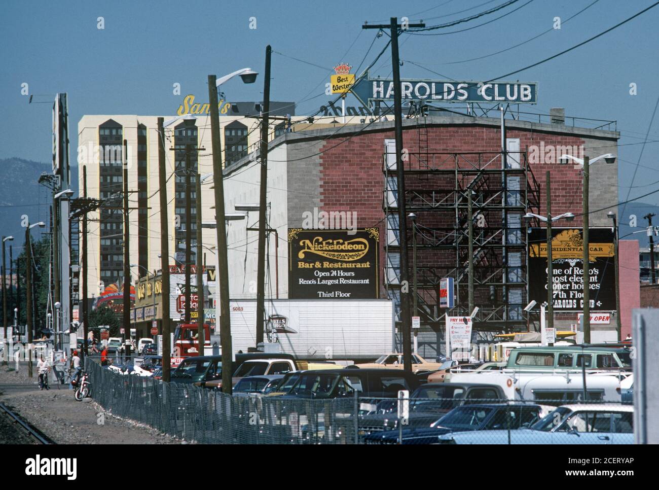 APPROACHING RENO ON AMTRAK TRAIN, NEVADA, USA, 1970s Stock Photo - Alamy