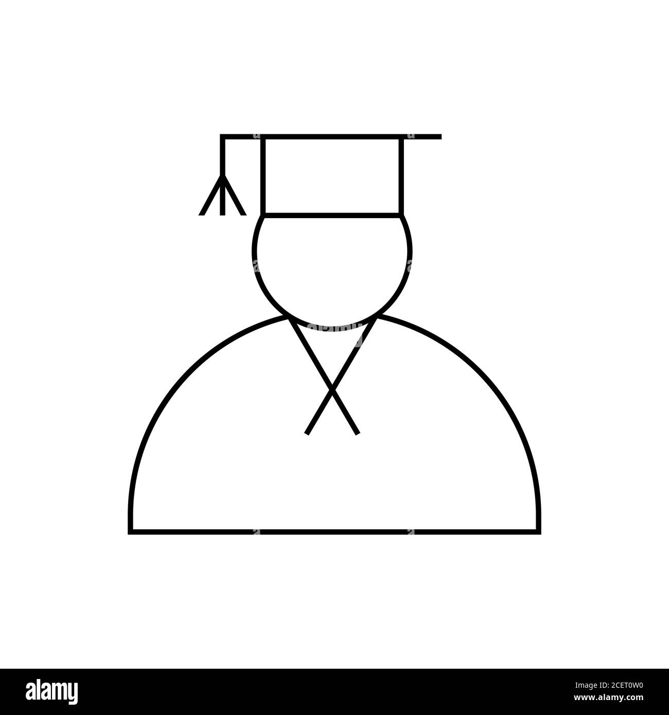 This is a vector design set of educational icons that uses the outline ...