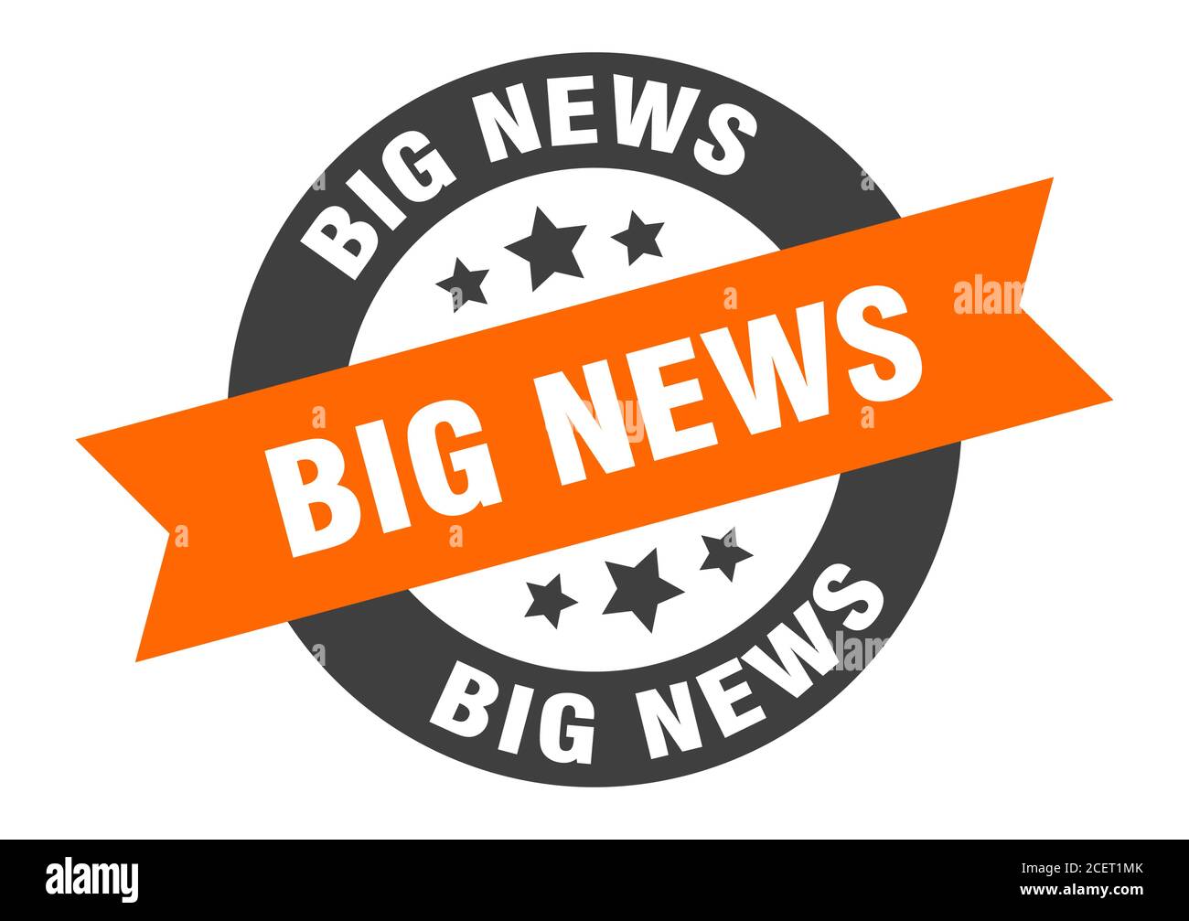 Big news sticker sign Cut Out Stock Images & Pictures - Alamy