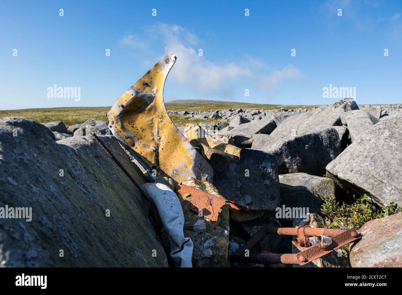 The Twisted Metal Wreckage from an Avro Anson Mk.I DJ453 which crashed ...