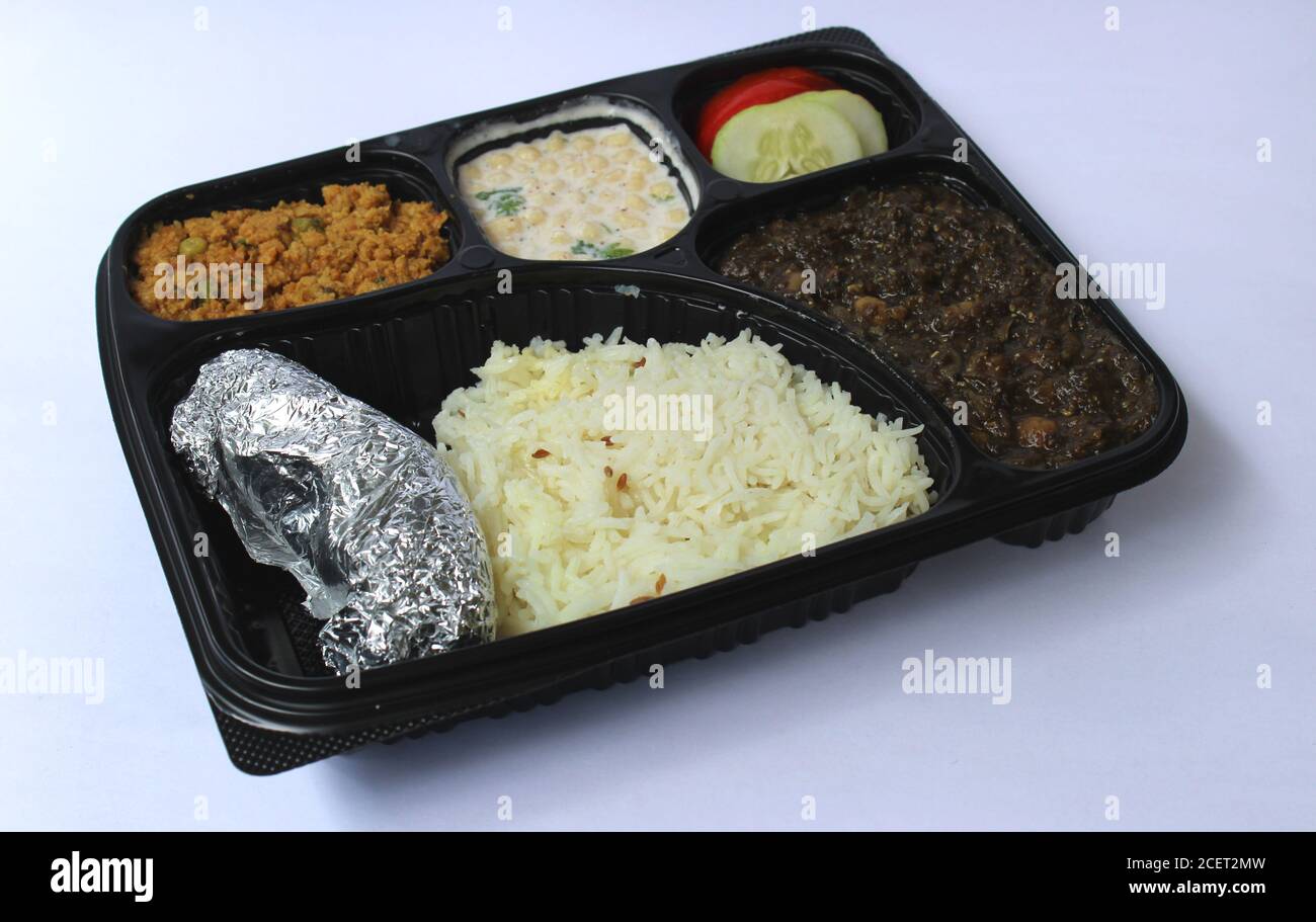 Indian food plate hi-res stock photography and images - Alamy