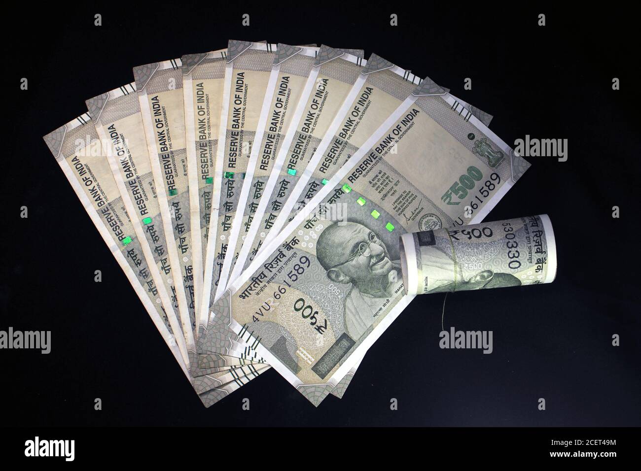 500 rupee note hi-res stock photography and images - Alamy