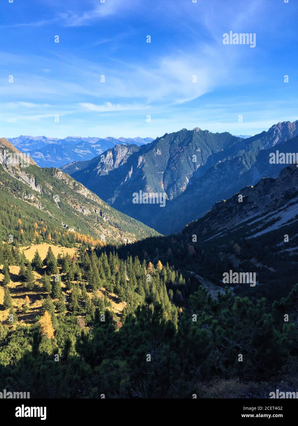 Liechtenstein mountain scenery Stock Photo - Alamy
