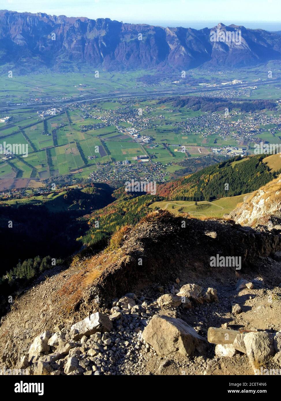 Liechtenstein mountain scenery Stock Photo - Alamy
