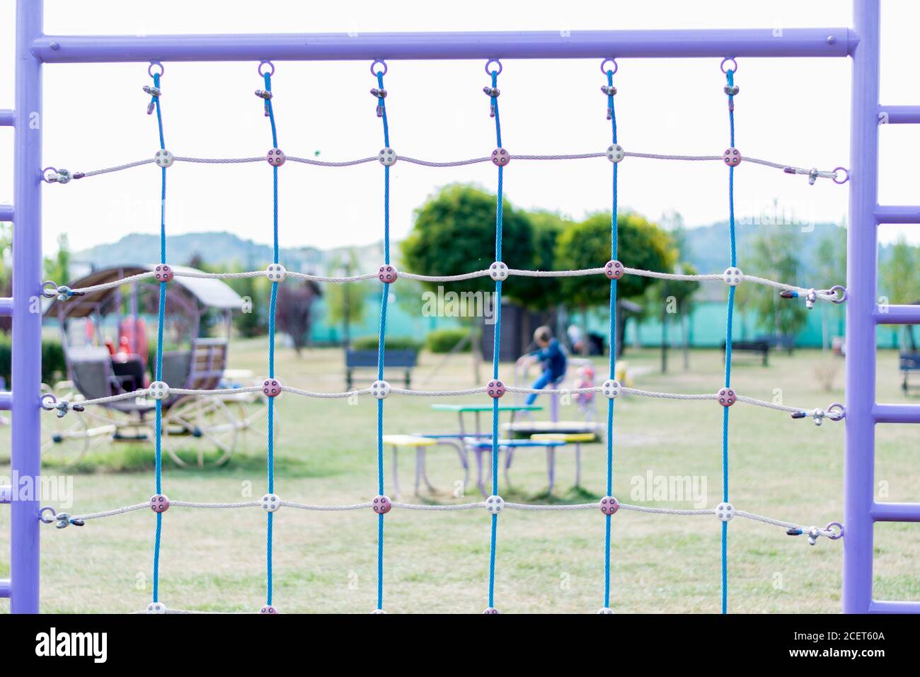 Climbing net structure hi-res stock photography and images - Alamy