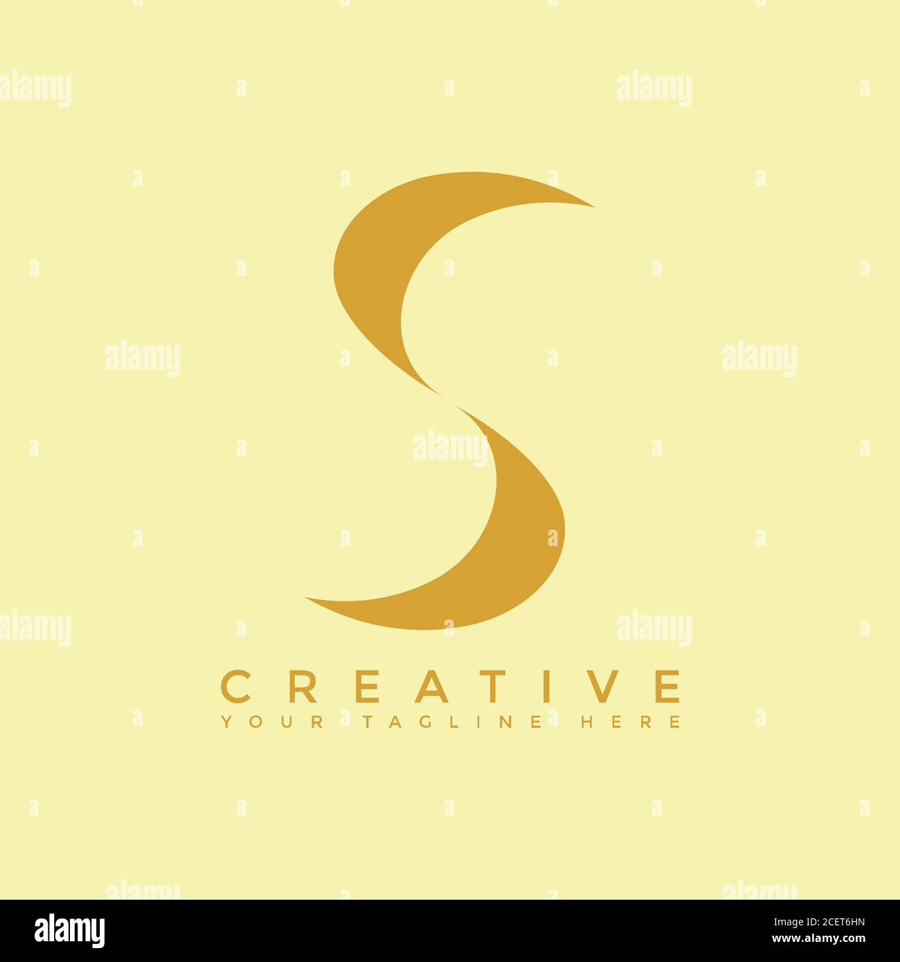 This is the design of the letter S logo with the initial logo style ...