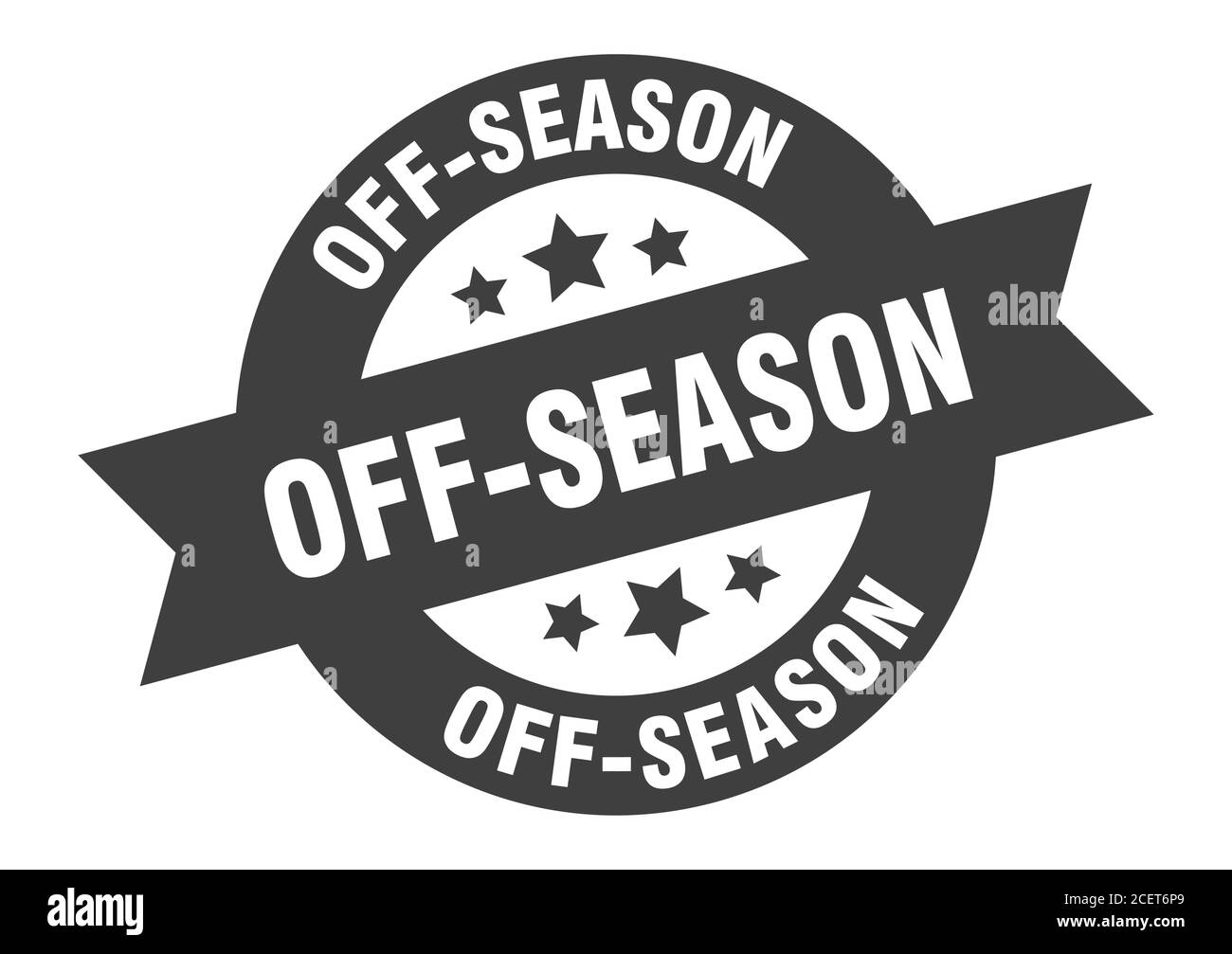 Off season stamp round Cut Out Stock Images & Pictures - Alamy