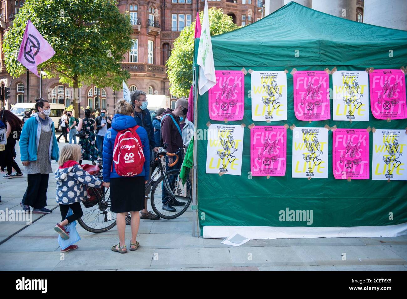 XR March through Manchester City Centre Stock Photo - Alamy