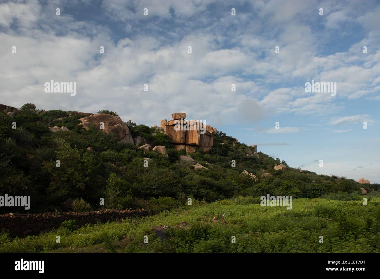 pyramid of huge stones at hampi ruins ancient city image is taken at ...