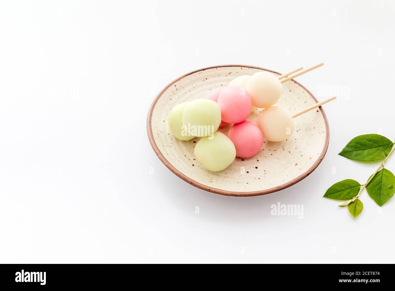 Japanese traditional sweets - dumpling rice cake, close up Stock Photo ...