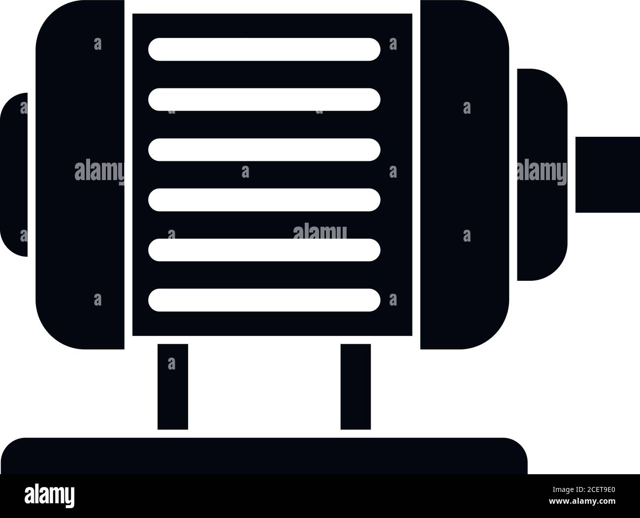 Electric motor icon. Simple illustration of electric motor vector icon ...