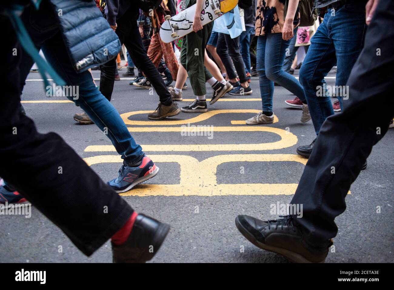 XR March through Manchester City Centre Stock Photo - Alamy