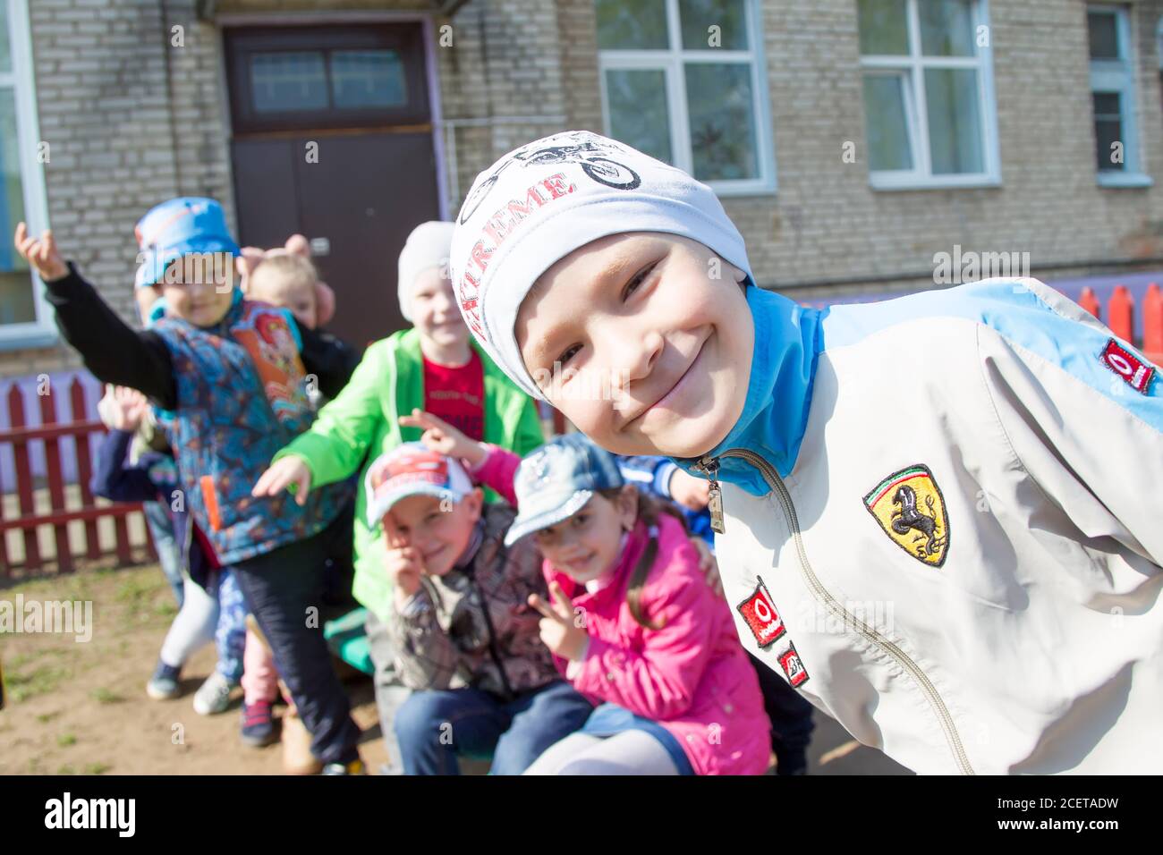 Belarus, the city of Gomil, April 25, 2019. Photosession in ...