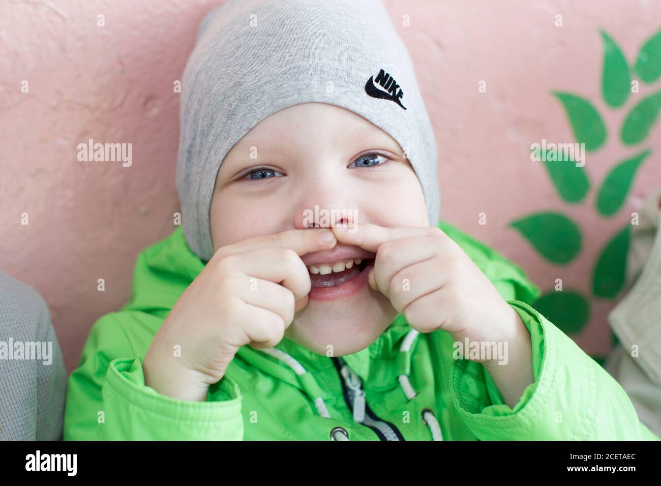 Belarus, the city of Gomil, May 30, 2019. Photosession in kindergarten ...