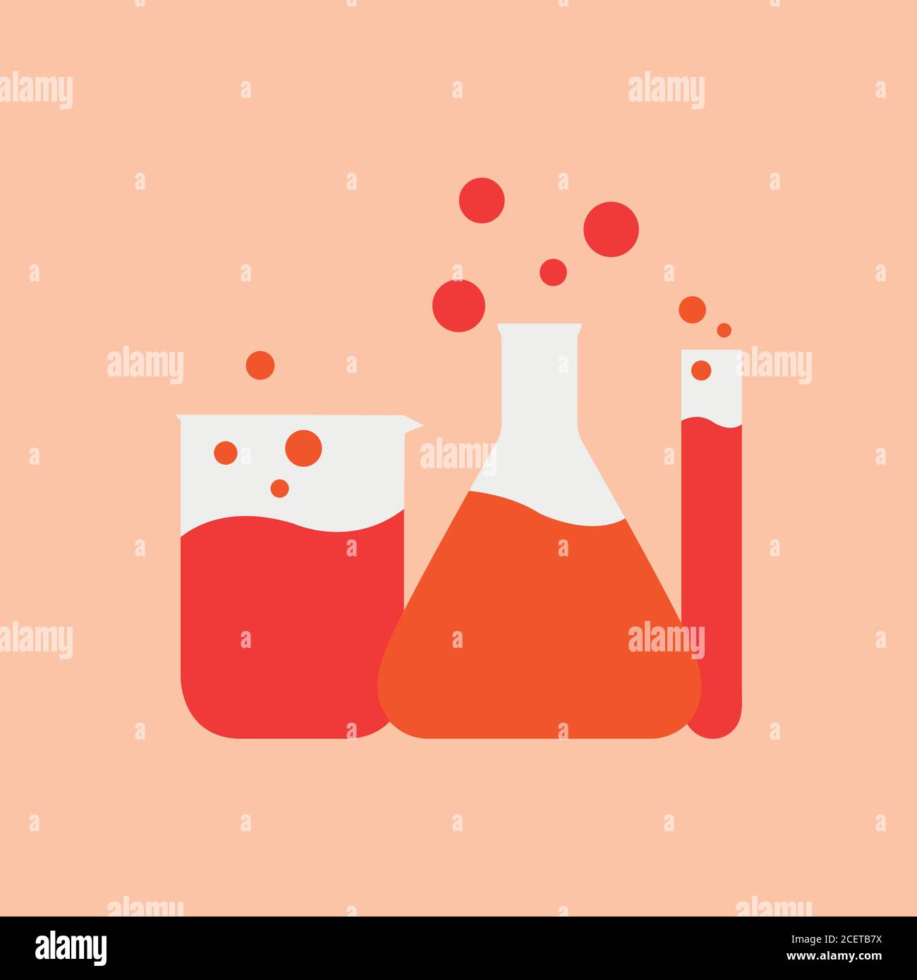 Science experiment showing study Stock Vector Images - Alamy