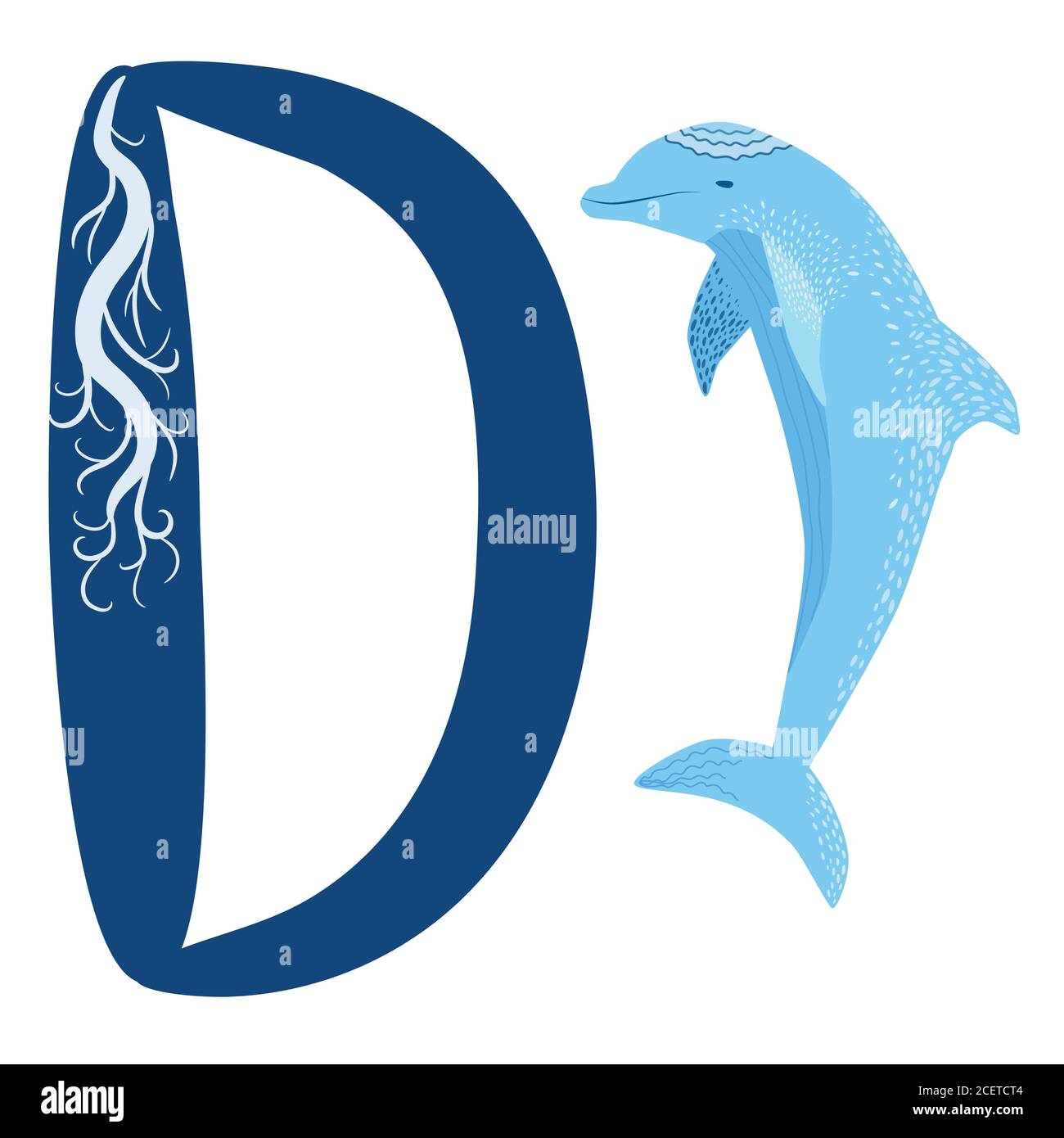 Dolphin typography Stock Vector Images - Alamy