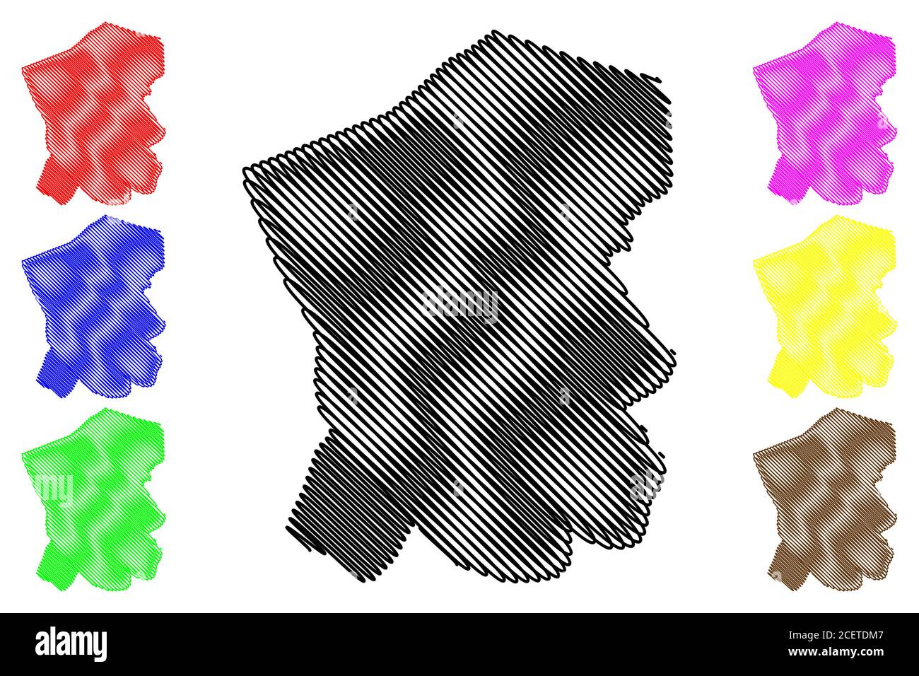 Bareilly City (Republic of India, Uttar Pradesh State) map vector ...