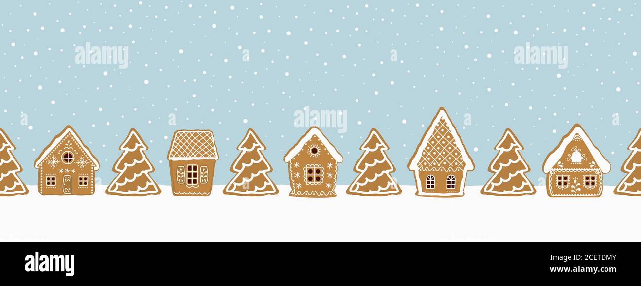 Gingerbread House Border