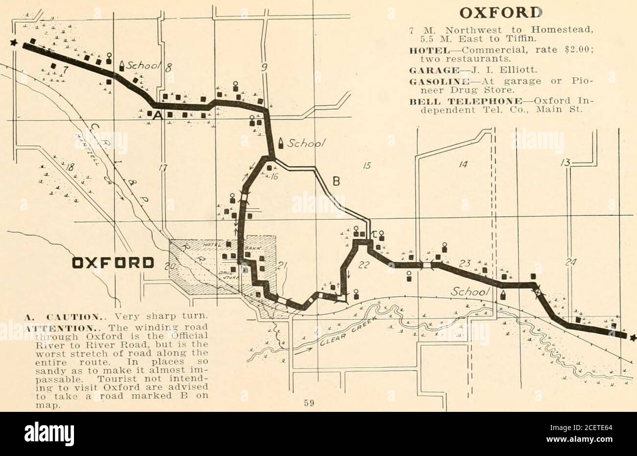 Tiffin map hi-res stock photography and images - Alamy