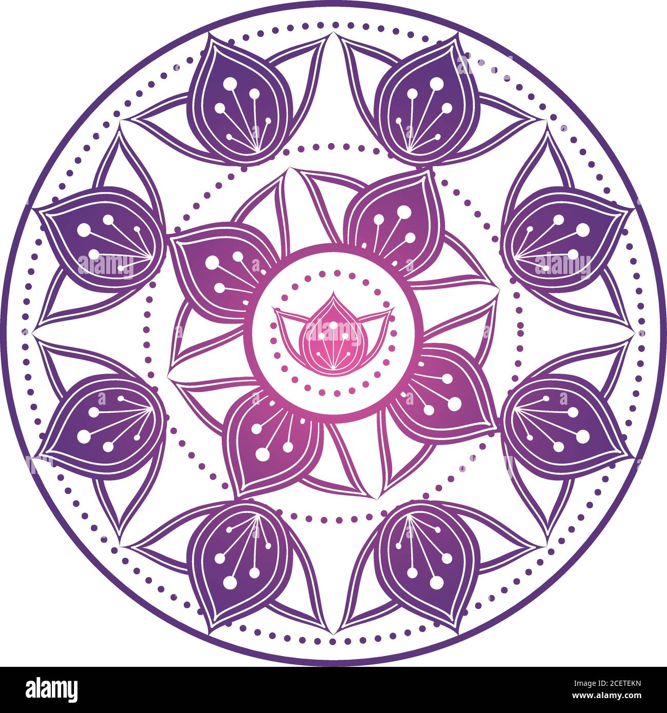 gradient mandala for henna or tattoo in white background vector ...
