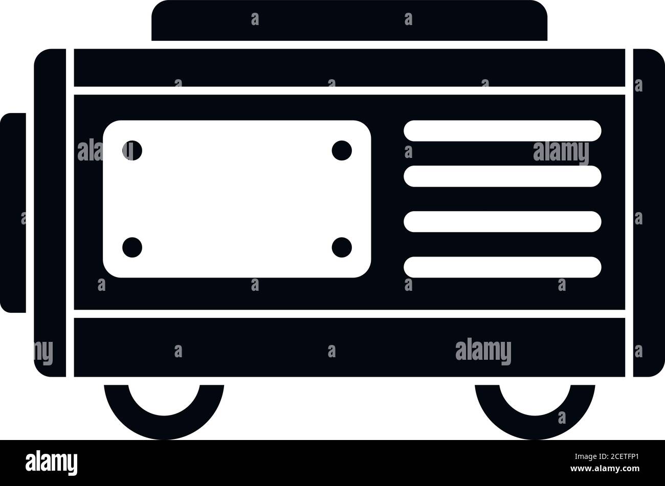 Fuel generator icon. Simple illustration of fuel generator vector icon ...