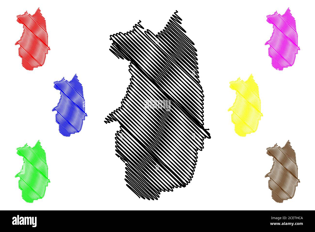 Faridabad City (Republic of India, Haryana State) map vector ...