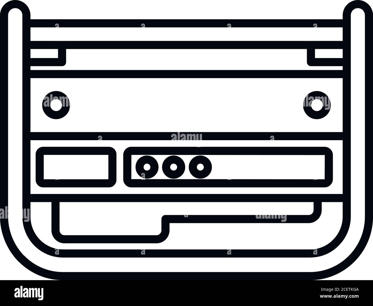 Gasoline generator icon. Outline gasoline generator vector icon for web ...