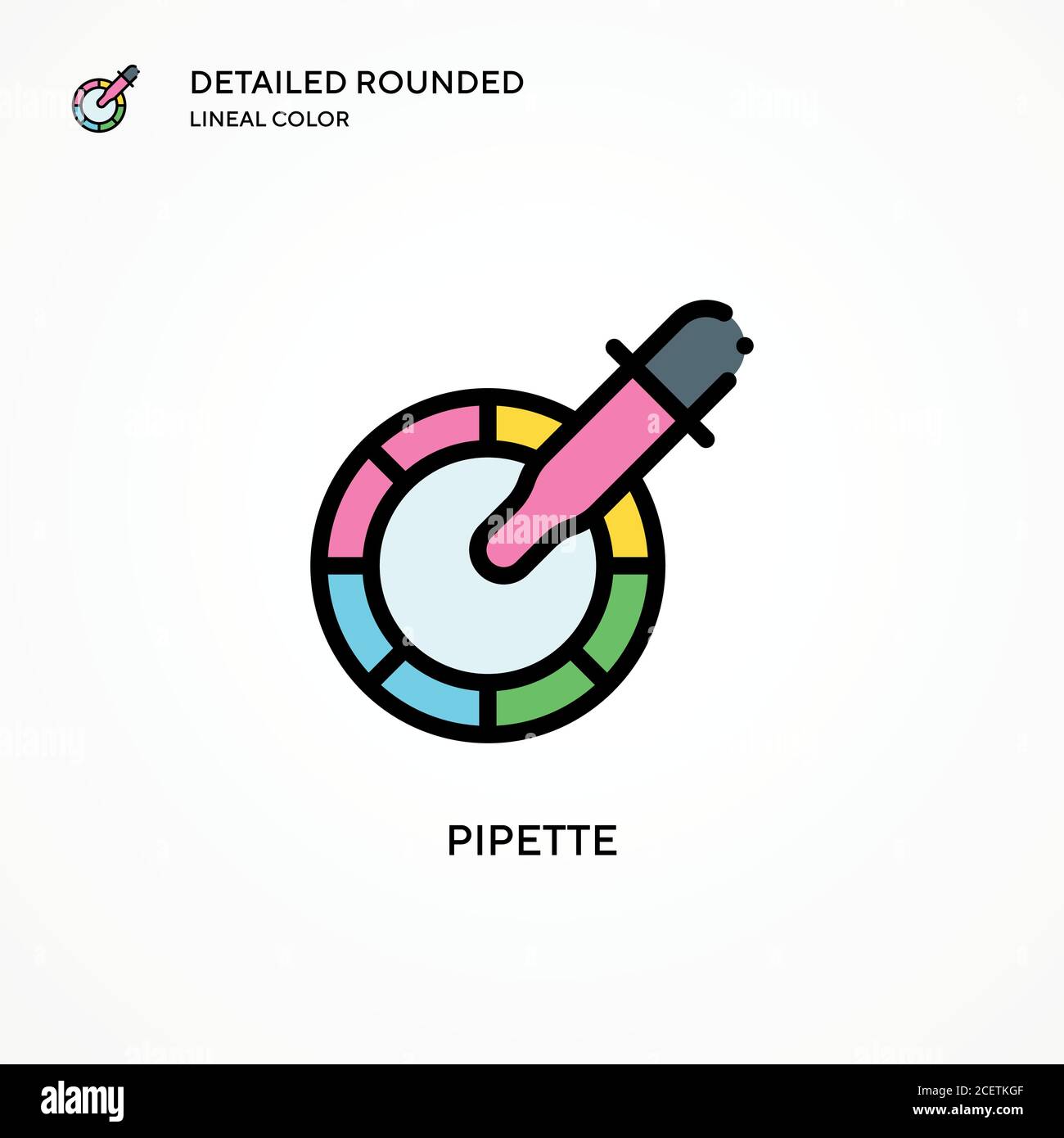 Pipette vector icon. Modern vector illustration concepts. Easy to edit ...