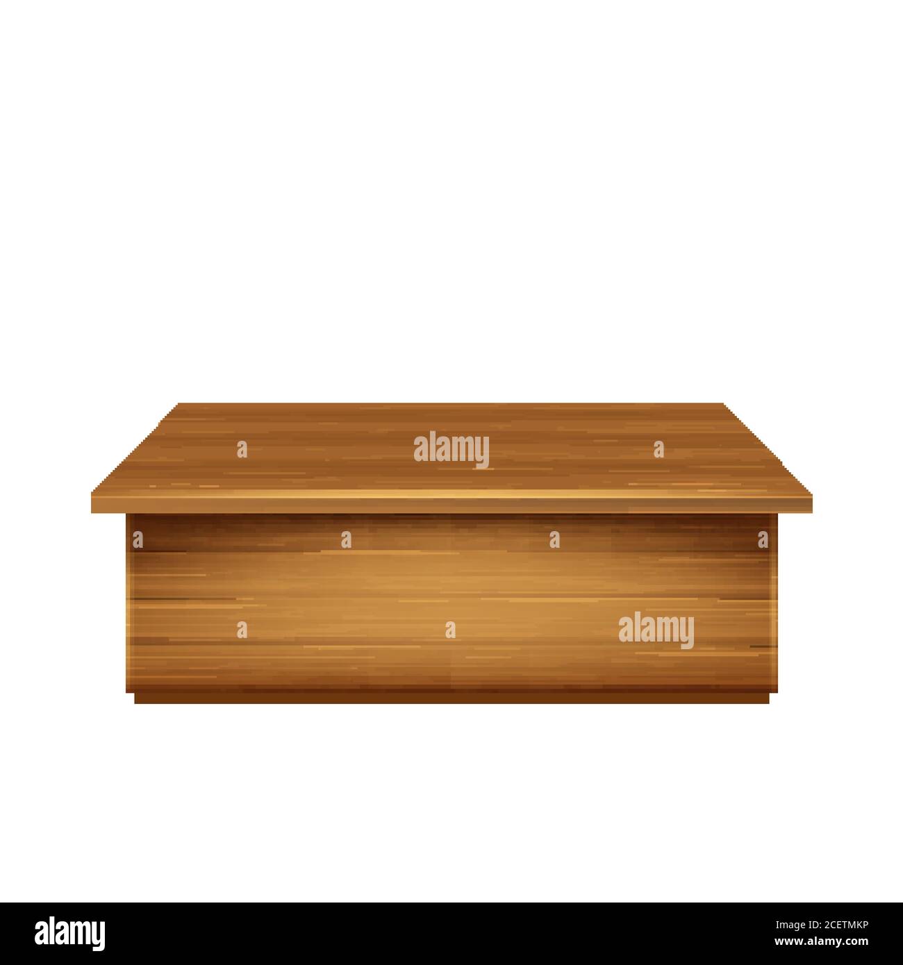 Wooden Stand Market Seller Place Table Vector Stock Vector Image & Art ...