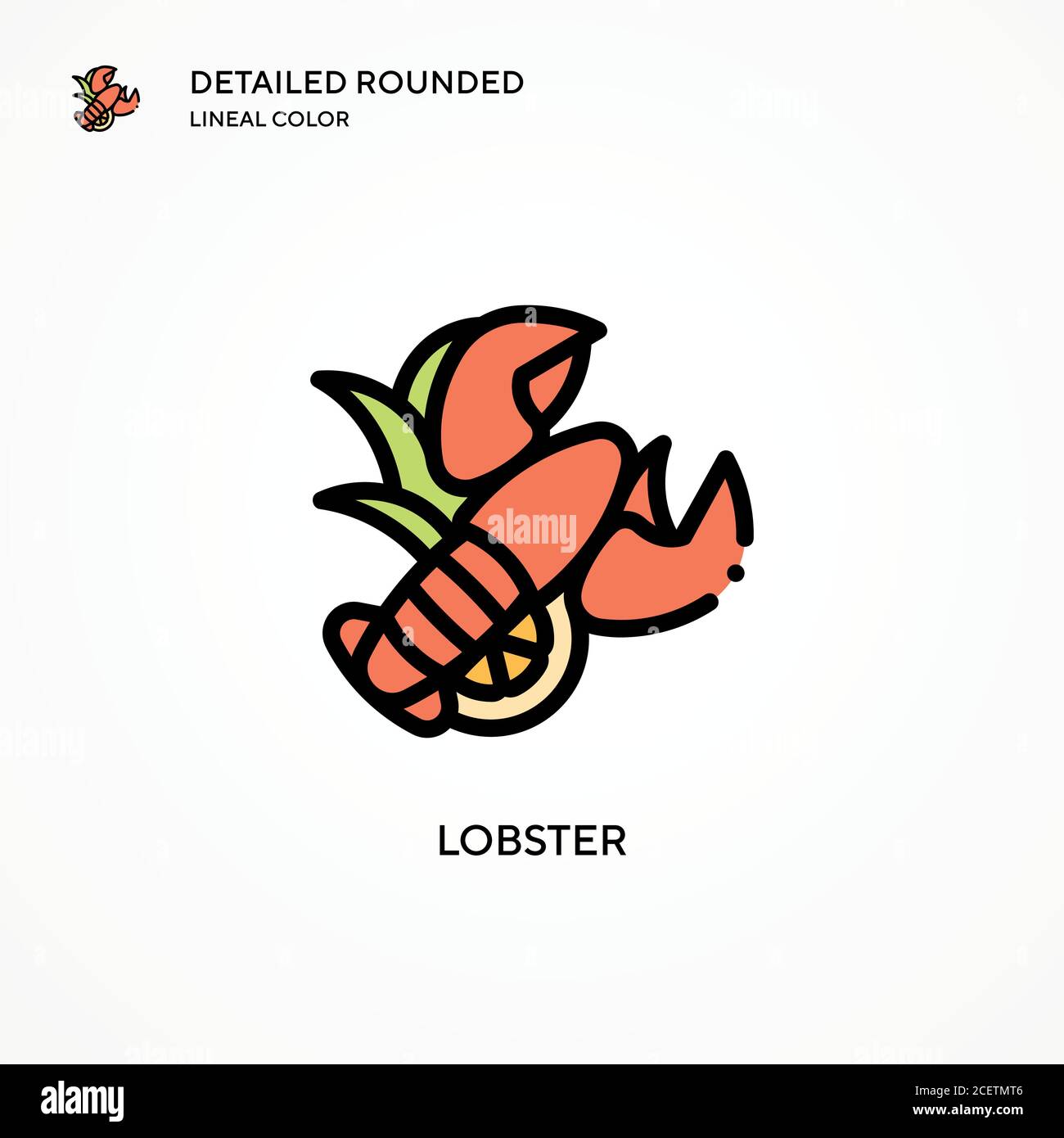 Lobster vector icon. Modern vector illustration concepts. Easy to edit ...