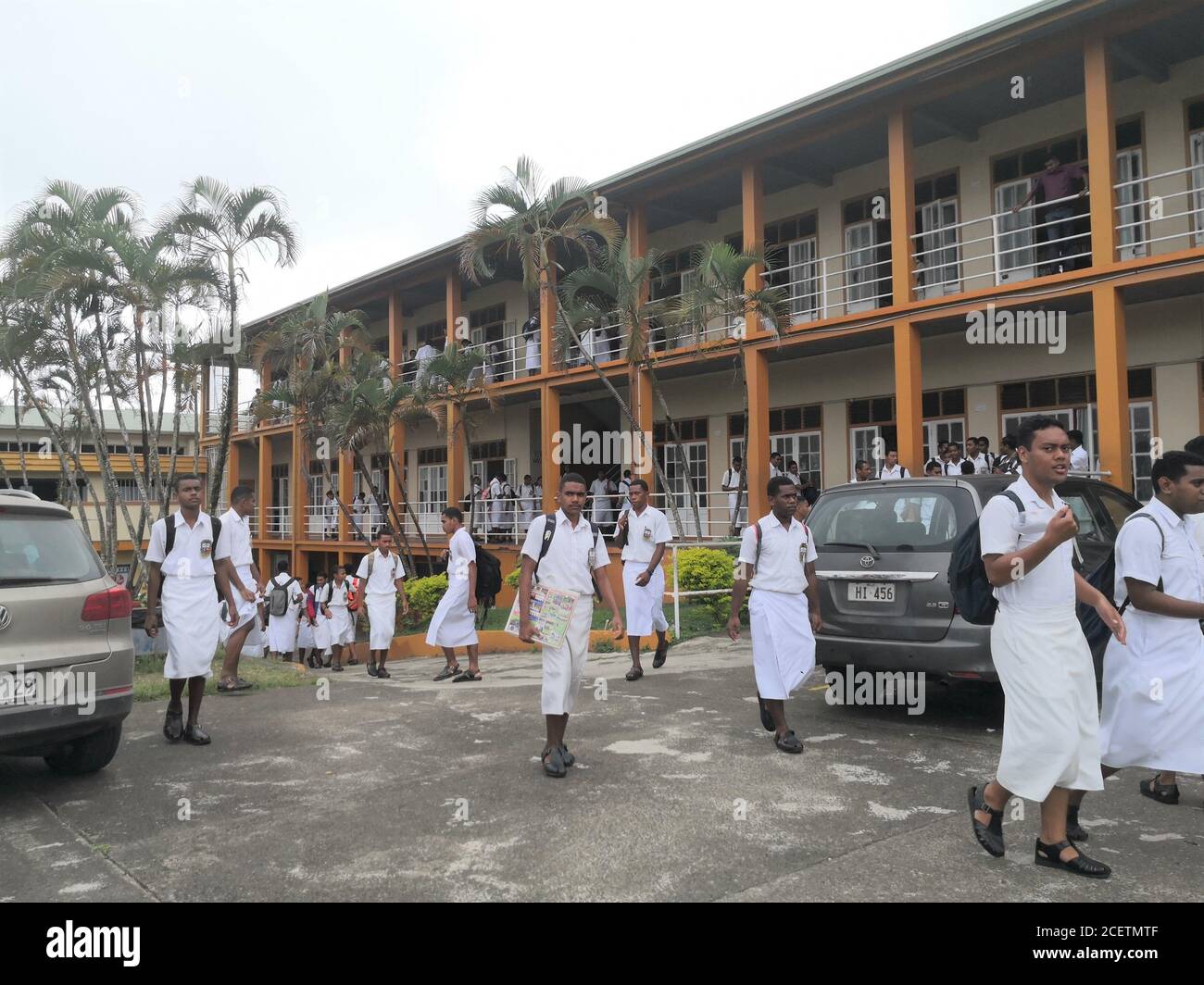 Suva, Fiji. 2nd Sep, 2020. Students are seen in the Fiji Marist ...