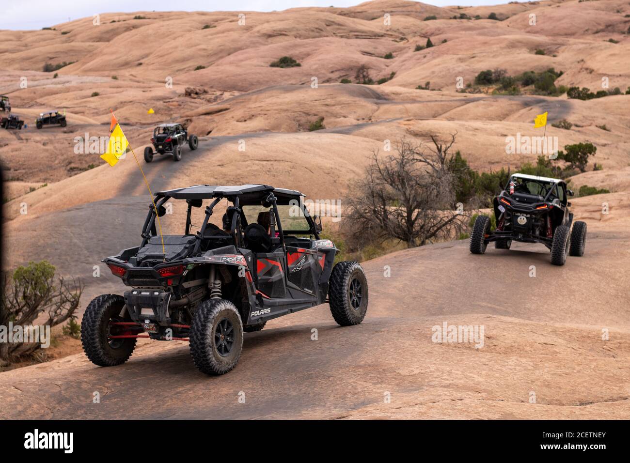 MOAB, UNITED STATES - Aug 02, 2020: A weekend in Moab, UT driving Jeeps ...