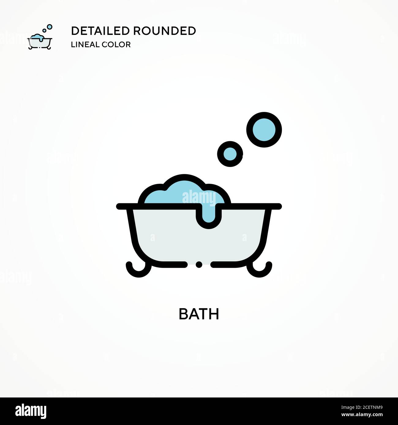 Bath vector icon. Modern vector illustration concepts. Easy to edit and ...