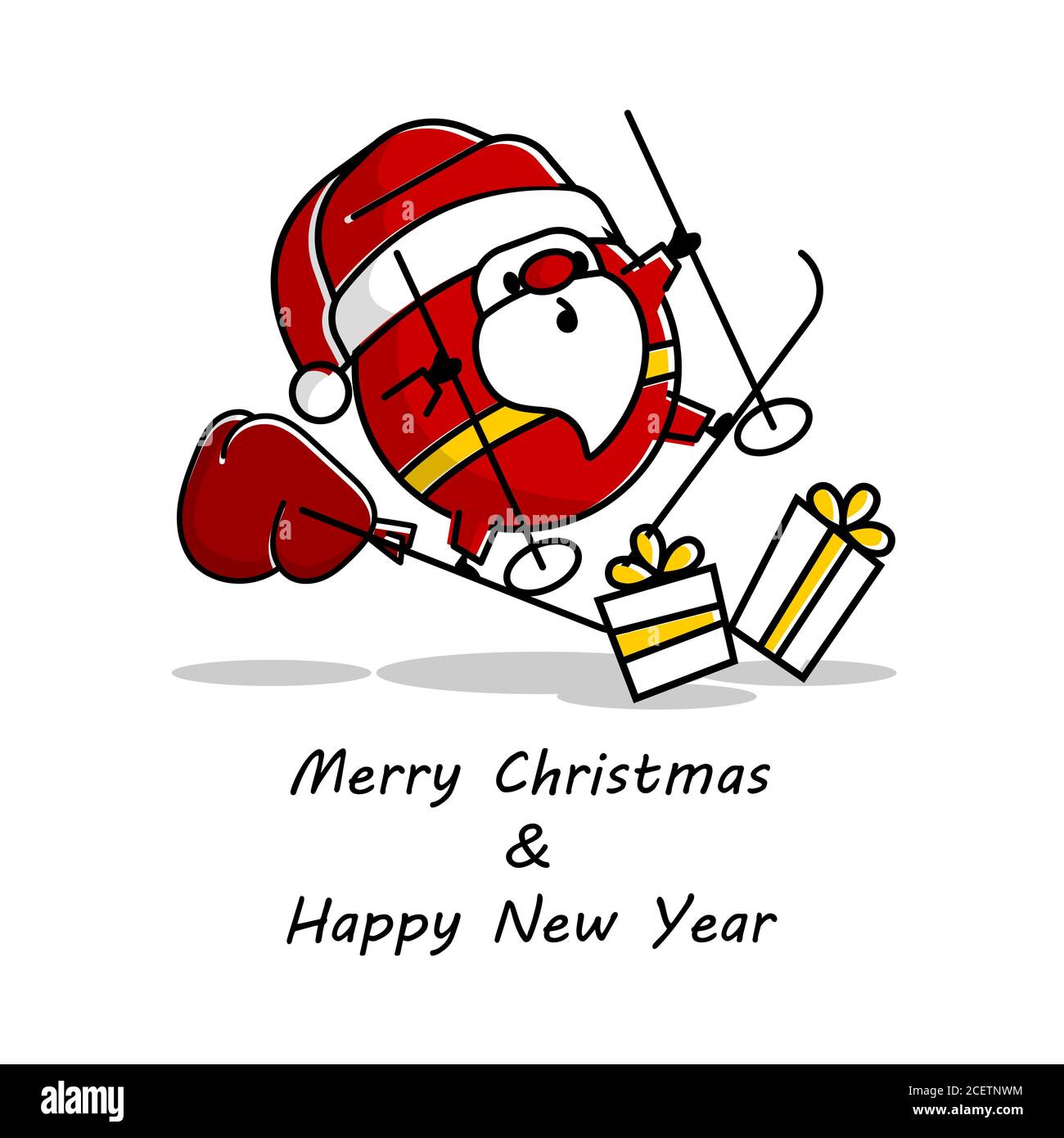 Funny santa claus gifts Cut Out Stock Images & Pictures - Alamy