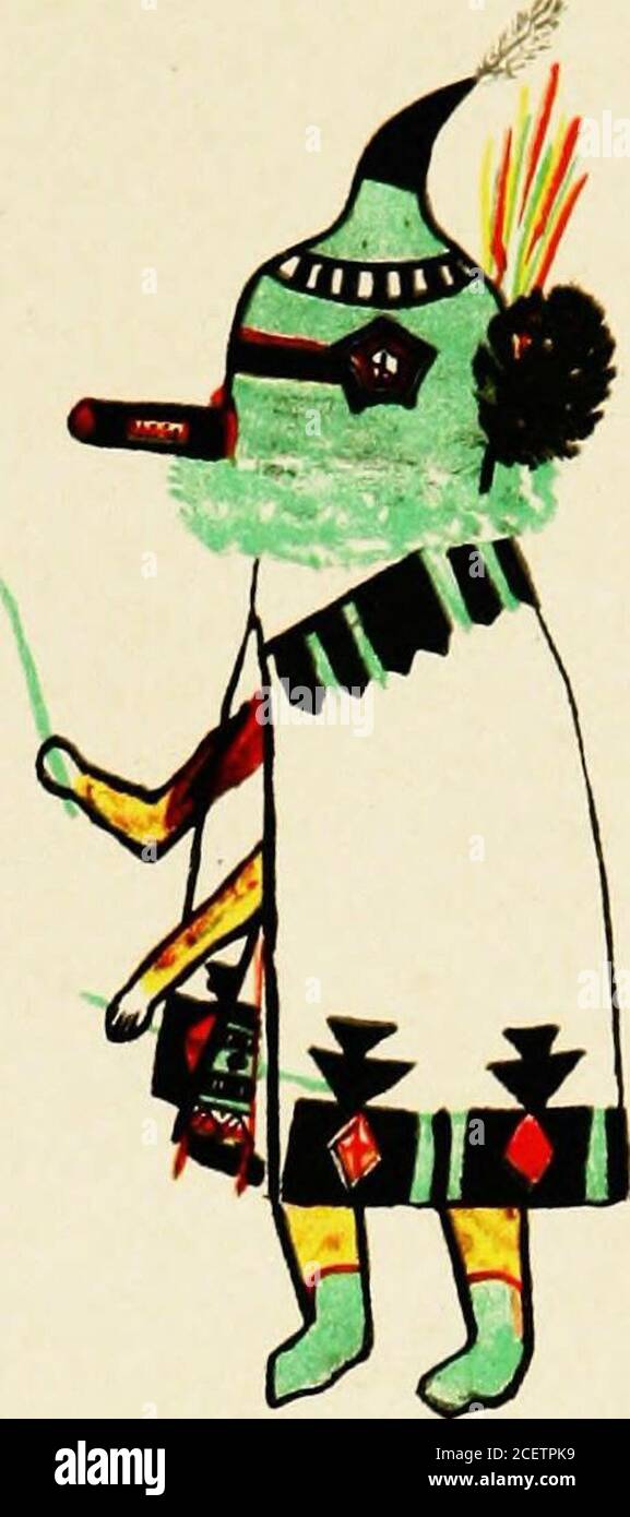 . Hopi Katcinas drawn by native artists. SIO HUMIS TAAMU Stock Photo ...