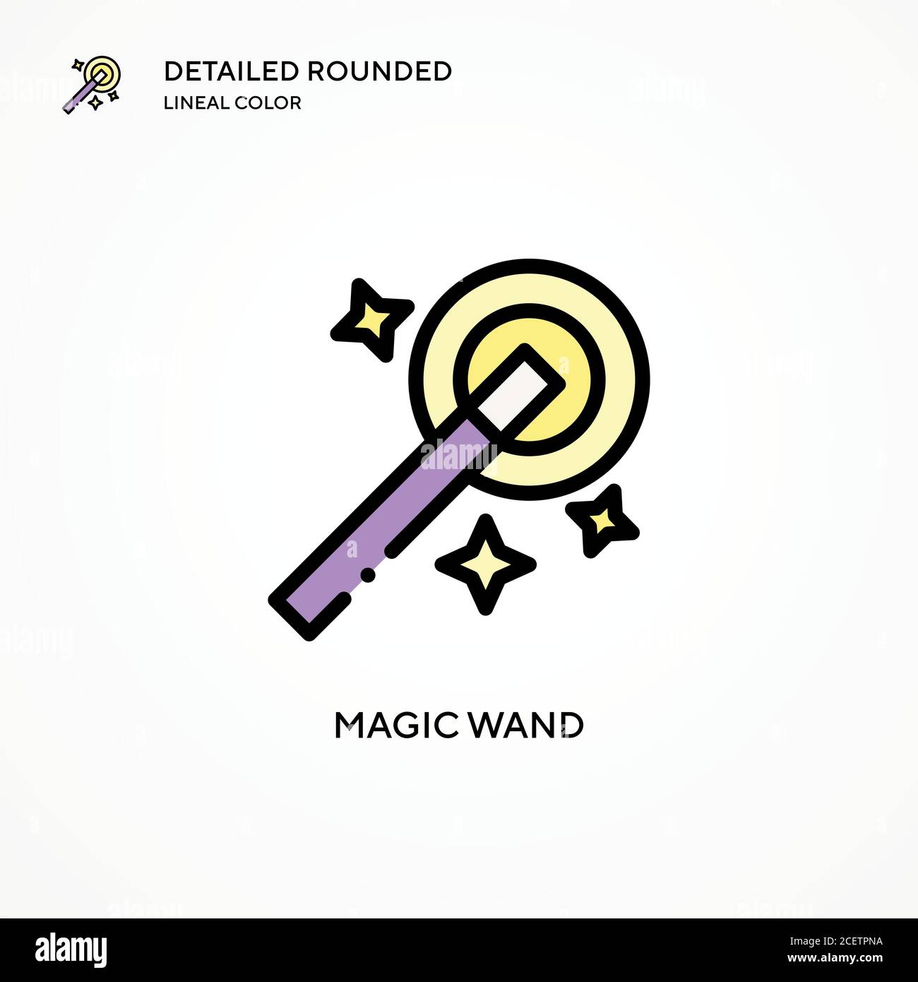 Magic wand vector icon. Modern vector illustration concepts. Easy to ...