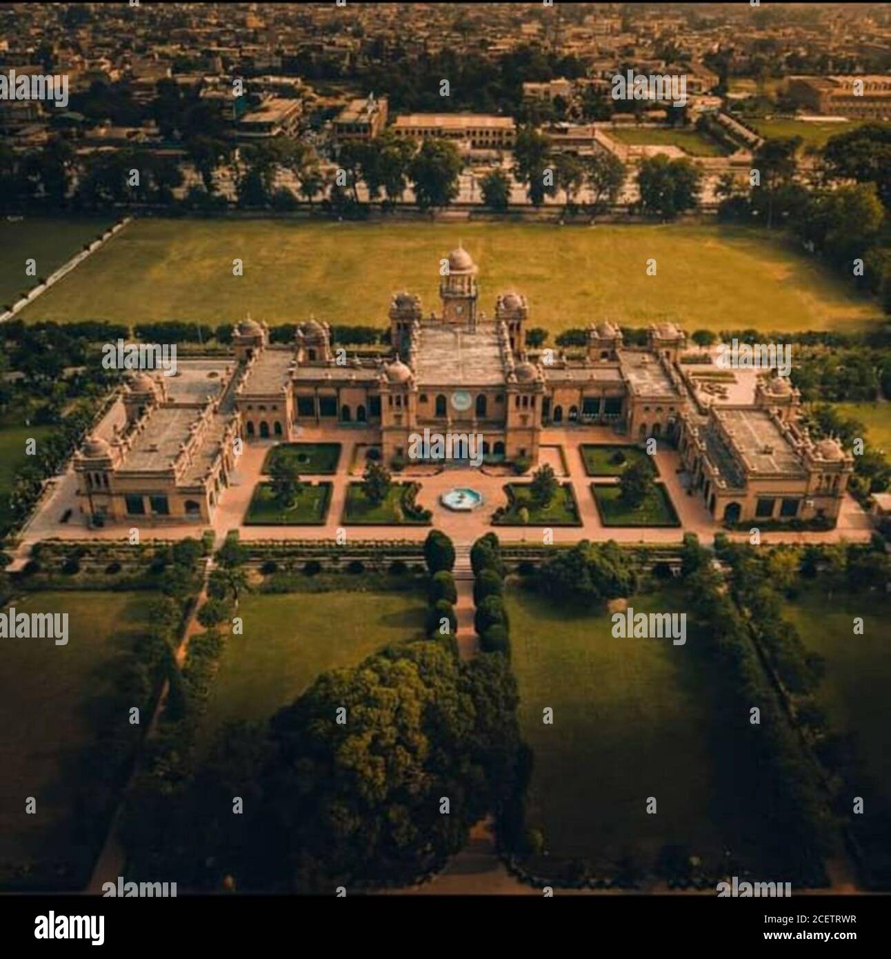 Dron view University of peshawar campus historical building, Peshawar ...