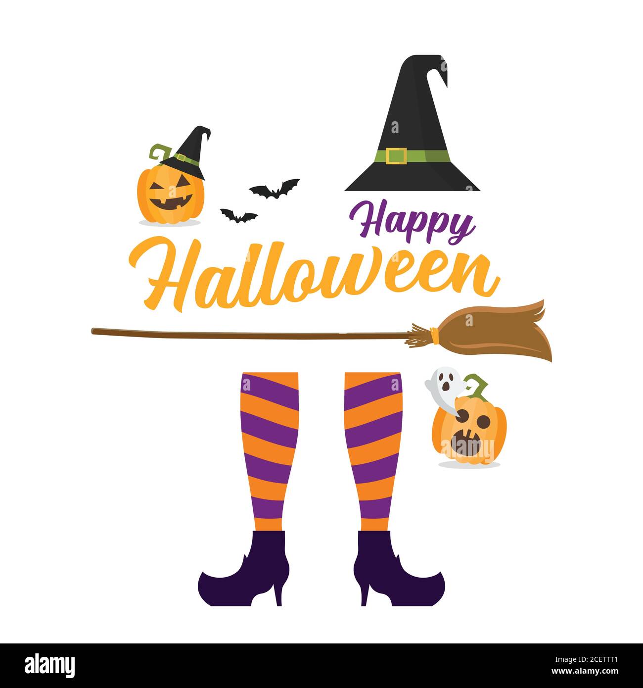 Halloween Witch Legs Clip Art