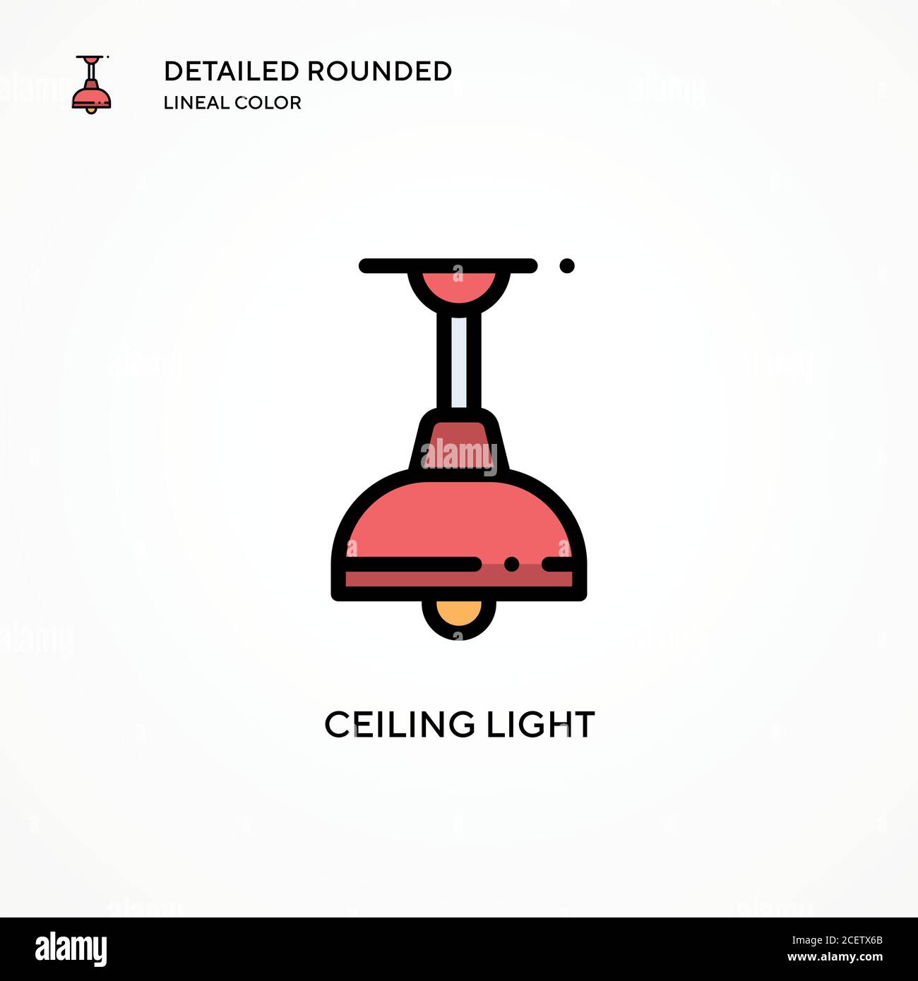 Ceiling light vector icon. Modern vector illustration concepts. Easy to ...