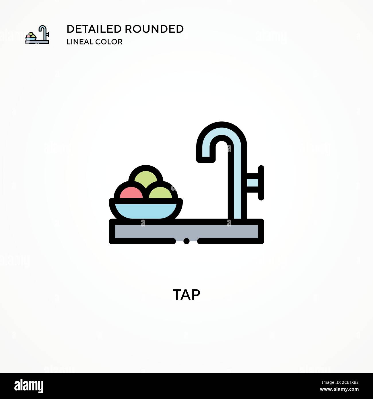 Tap vector icon. Modern vector illustration concepts. Easy to edit and ...