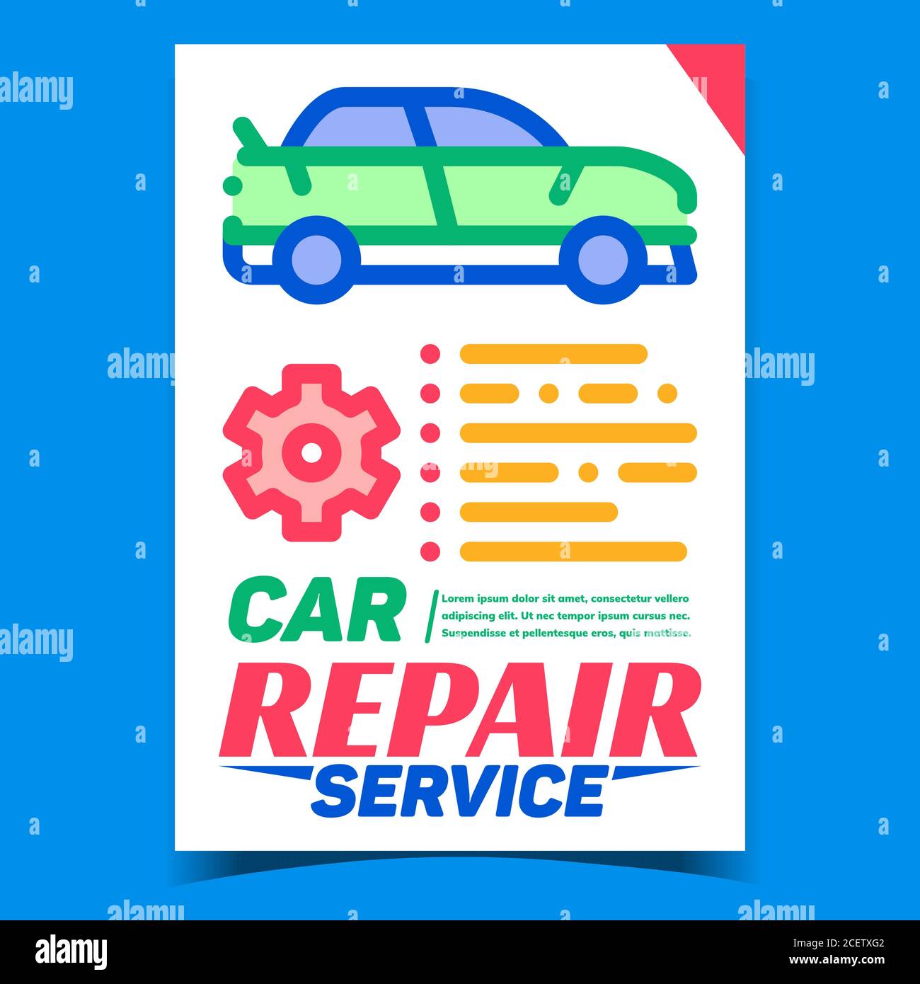 Car promotional advertising poster Stock Vector Images - Alamy