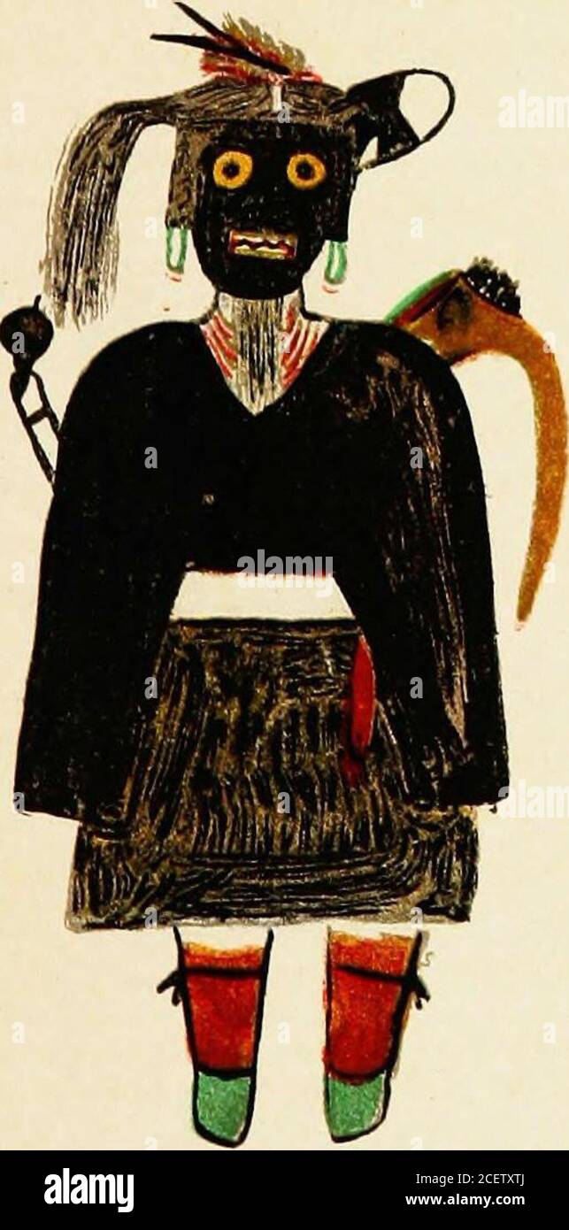 . Hopi Katcinas drawn by native artists. TCAKWAINA Stock Photo - Alamy