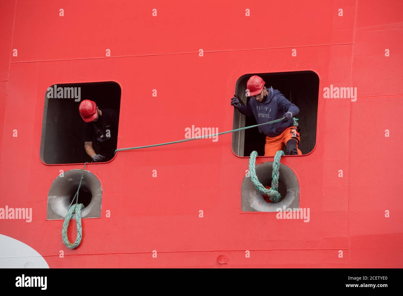 Sassnitz, Germany. 02nd Sep, 2020. The catamaran named "Skane Jet ...